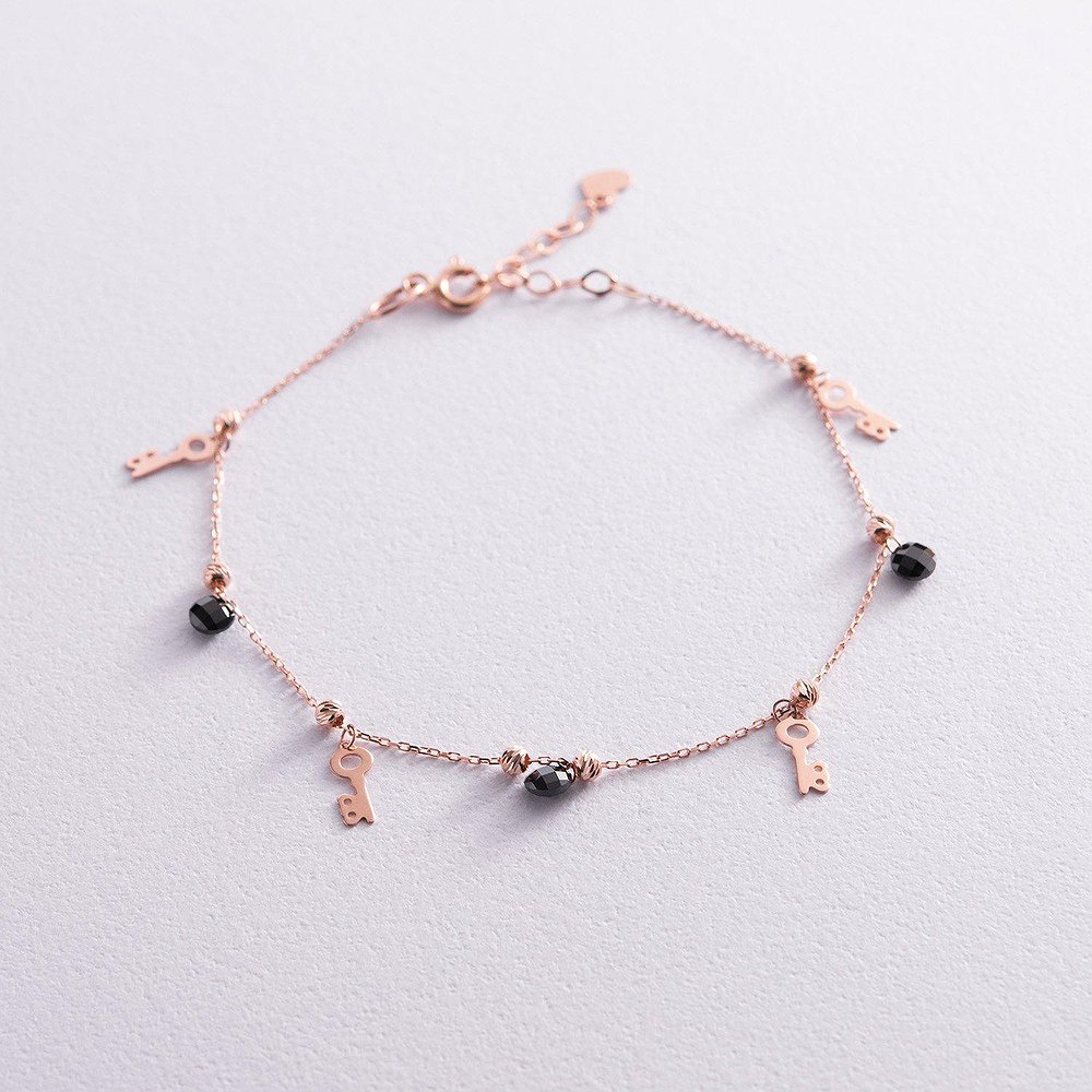 Купити Жіночий золотий браслет з куб. цирконіями Україна (1762002 ...